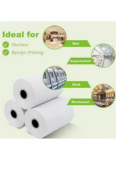 2 Ply Pos Paper Roll For Atm Machines Gsm 70 Gsm At ₹ 55roll In Jaipur