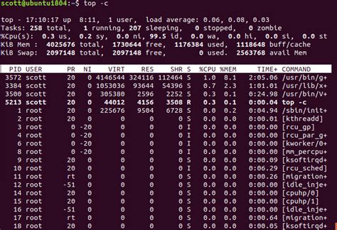Linux常用命令48——top实时显示系统运行状态实时刷新top的显示信息 Csdn博客
