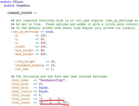 Menu Help Font Color Not Changing Rpg Maker Forums