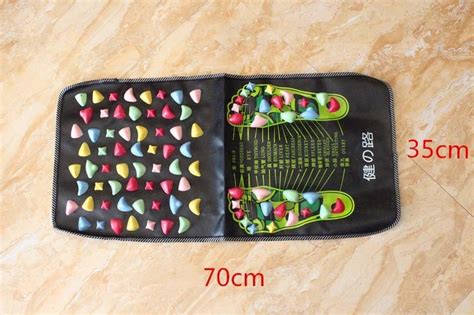 Acupuncture Cobblestone Foot Reflexology Massage Pad Walk Stone Square Foot Massager Cushion