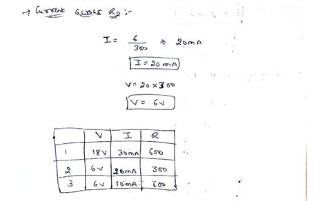 Solved In The Given Circuit Calculate Current Through And Voltage Drop A TutorBin