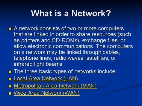 Networking Background Information What Is A Network Networking