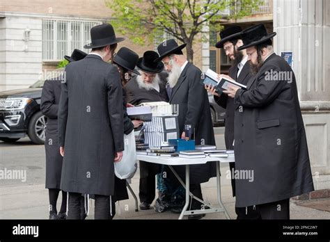 A Sunday Book Sale Outside A Satmar Synagogue In Williamsburg Brooklyn