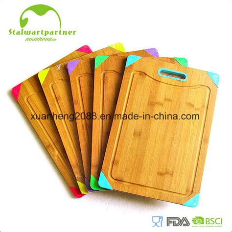 Premium Multifunctional Bamboo Cutting Borad Set Chopping Block Cheese