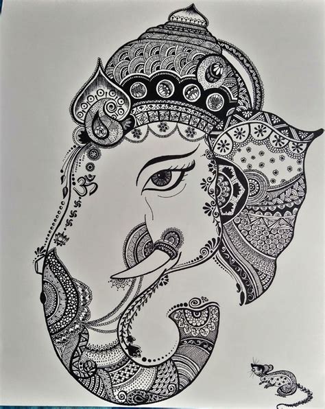 Zentangle Ganesha Art Disegni Moda Donna