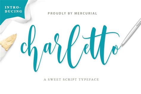 Charletto Font By Mercurial · Creative Fabrica Premium Fonts Script