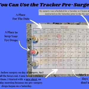 Eyedrop Cataract Surgery Eye Drop Tracker Eye Drop Schedule For
