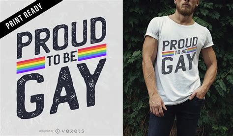 Proud Gay T Shirt Design Vector Download