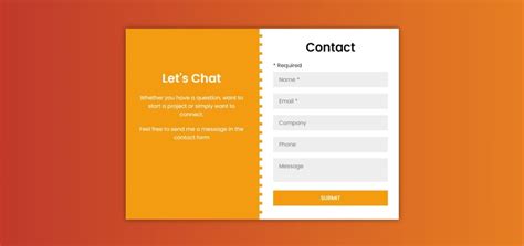 Html Css Frontend Webdevelopment Contactform Uiux