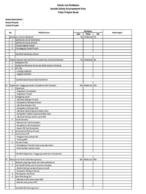 Form Hse Plan Pdf