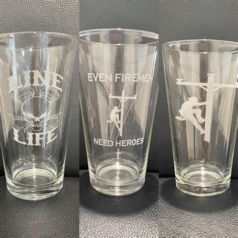 Laser Etched Pint Glass