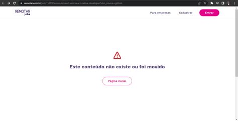 Remoto E Internacional React And React Native Developer Na