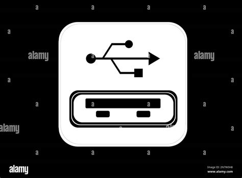 An Input Usb Flash Icon Symbol Vector Illustration Stock Vector Image Art Alamy
