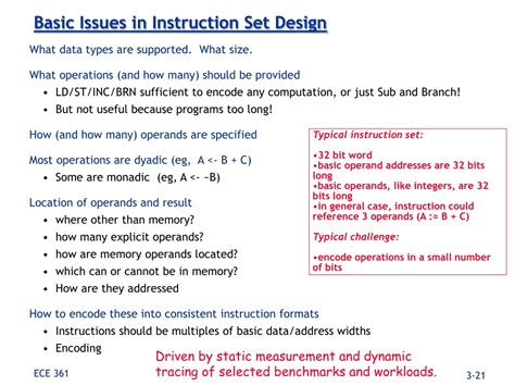 PPT ECE C61 Computer Architecture Lecture 3 Instruction Set