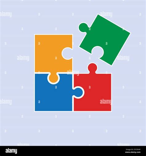 Puzzle Illustration Jigsaw Puzzle Vector Icon Solution Puzzle Icon