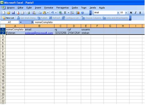 Inserindo Conteúdo Nas Tabelas Sql A Partir Do Excel