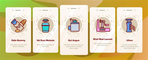 Spiralizer Kitchenware Onboarding Icons Set Vector 10152599 Vector Art At Vecteezy