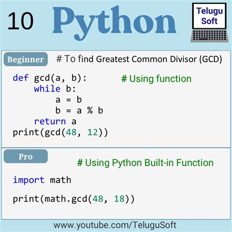 Venkata Satya Siva Pratap Reddy Mukku Python Find Greatest Common Divisor Gcd Using User