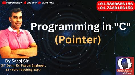 Programming In C Pointer Youtube