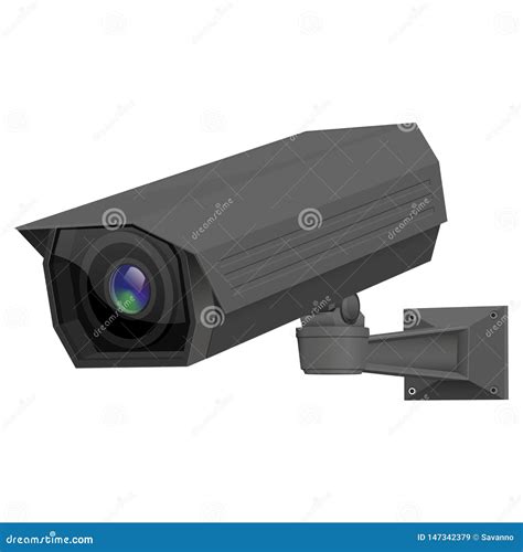 Supervisi n Las Veinticuatro Horas Del D a Equipo Negro De La Vigilancia Ilustración del Vector