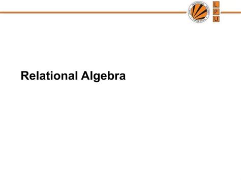 Relational Algebrappt