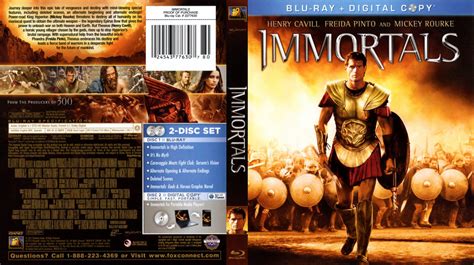 Immortals Movie Blu Ray Scanned Covers Immortals BR DVD Covers