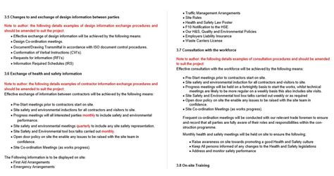 Construction Phase Plan Template Safety Document Word Doc Etsy Uk