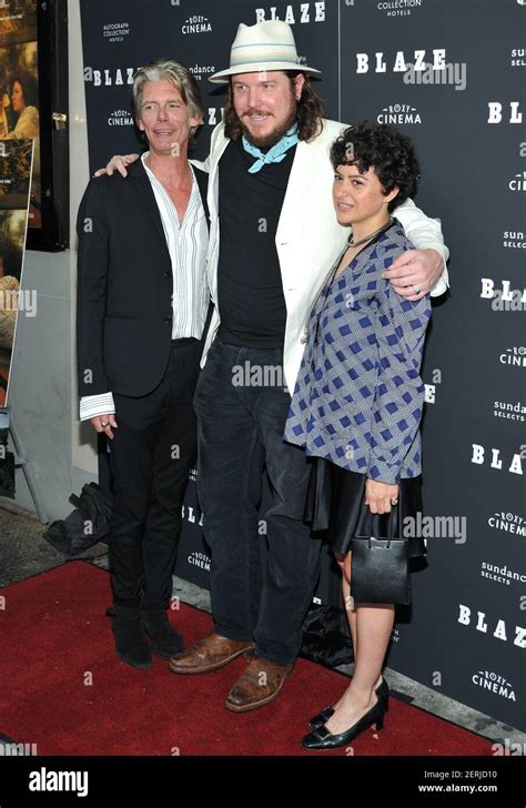 L R Actors Charlie Sexton Ben Dickey And Alia Shawkat Attend The New