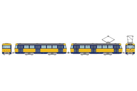 N 鉄道コレクション ライプツィヒトラム タトラt4 B4タイプ2両セットf トミーテック Tt テツコレ ドレスデントラム タ