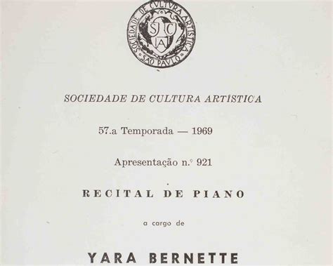 Yara Bernette Cultura Artistica