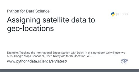 Assigning Satellite Data To Geo Locations Python For Data Science 24 3 0