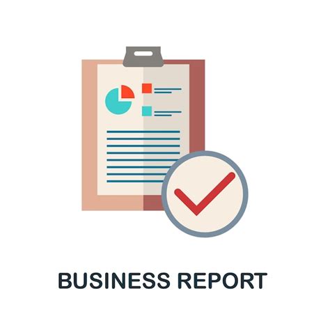 Premium Vector Business Report Flat Icon From Reputation Management