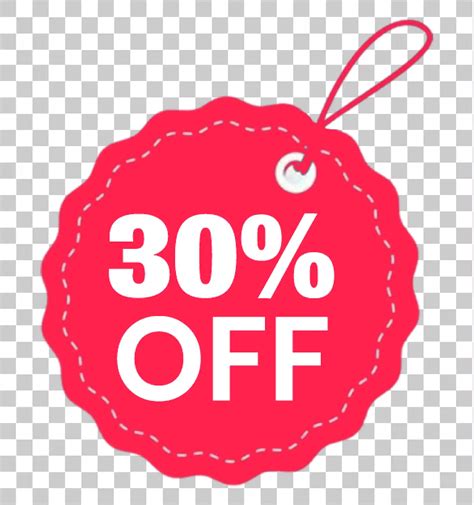 분홍색 할인 태그 30 할인 판매 레이블 Png 및 오프 스티커 디자인 클립 아트 Ninja Png