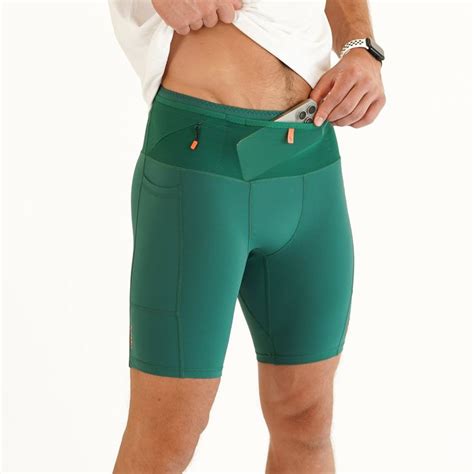 Mens Seamless Running Compression Shorts Compression