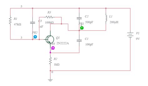 Colpitts Oscillator1 Multisim Live