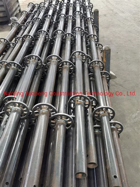 Ringlock Scaffolding System Steel Vertical Standard Vertical And