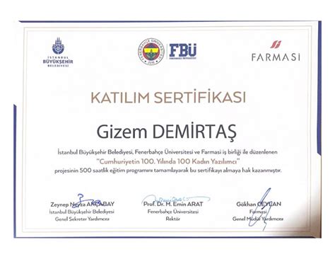 Gizem Demirtaş On Linkedin I Am Happy To Share That I Received The 100