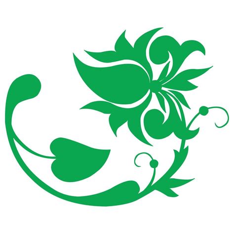 Abstract Green Leaf Vector Design 12851716 Vector Art At Vecteezy