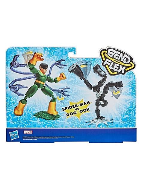 Marvel Spider Man Bend And Flex Black Suit Spider Man Vs Doc Ock