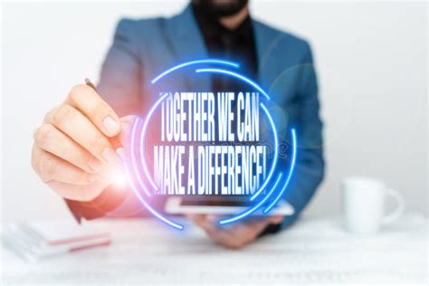 Pantalla Conceptual Juntos Podemos Marcar La Diferencia El Concepto De Internet Es Muy