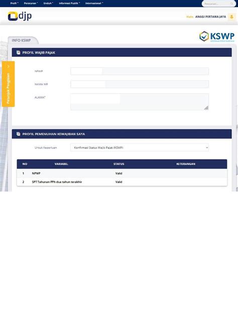Contoh Valid Kswp Pdf