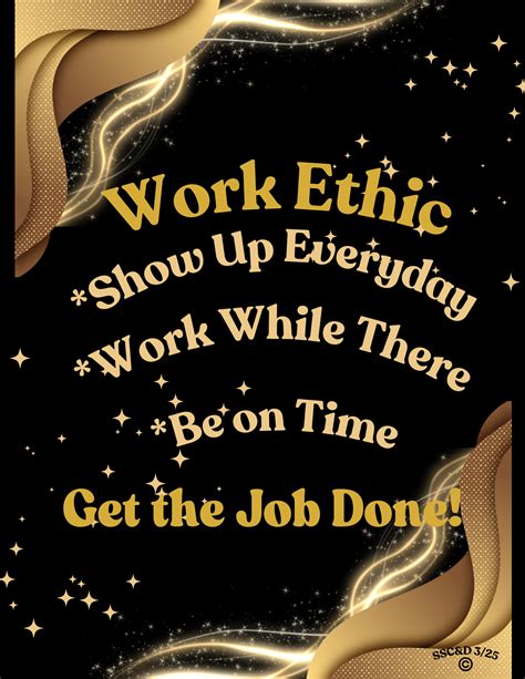 Work Ethic Poster