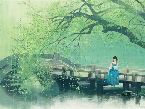 【春】春雨 二十四节气（清明）萌猫半只 站酷zcool