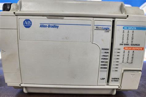 Used Allen Bradley BWA SER B REV A Micrologix Base Unit W LSP Processor For Sale