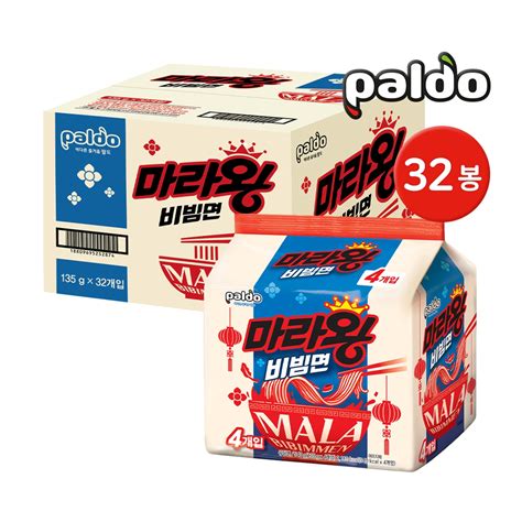 팔도 마라왕비빔면 32개입 4개입번들 x 8개 봉지라면 홈플러스 택배배송