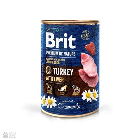 Купить консервы для щенков Brit Premium by Nature Turkey with Liver ...
