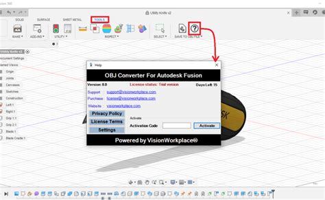 Convert Or Export Autodesk Fusion 360 File To Obj File Vision Workplace