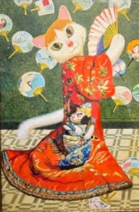 명화를 냥이가 그렸다면 ㅡ 기모노를 입은 모네 부인