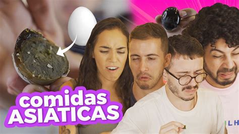 PROVANDO COMIDAS ASIÁTICAS YouTube