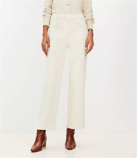 Sailor High Rise Wide Leg Crop Jeans In Popcorn